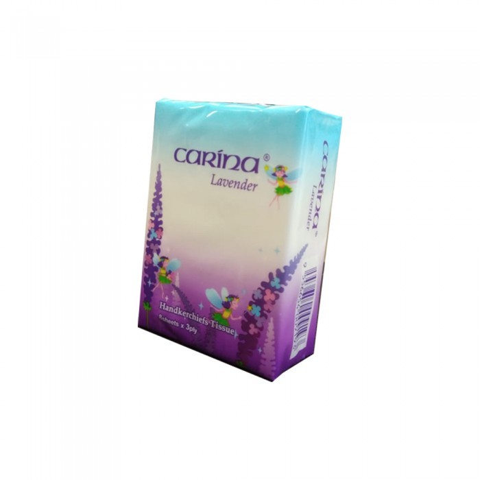 Carina Lavender 3 Ply Facial Handkerchief Tissue 8sheets per pkt (10 ...