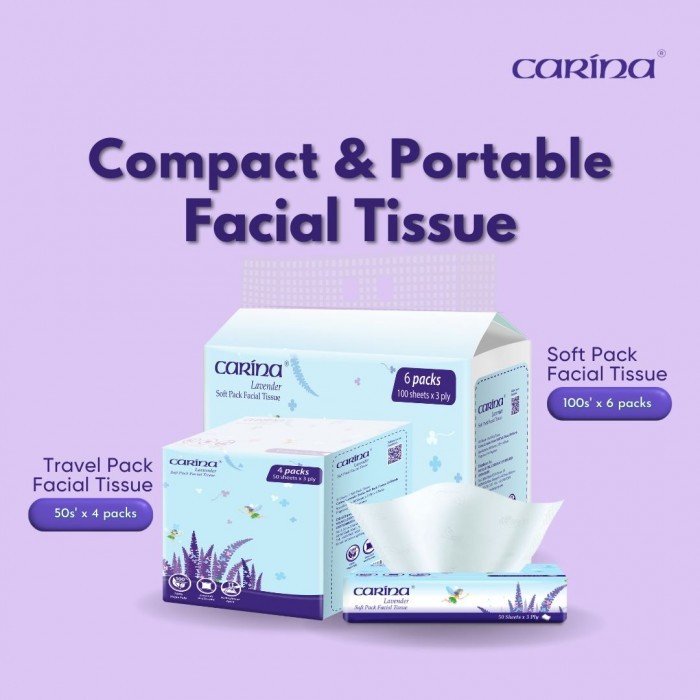 Carina 2ply Facial Box Tissue - 90's x 4pcks x 20bundles @ www ...