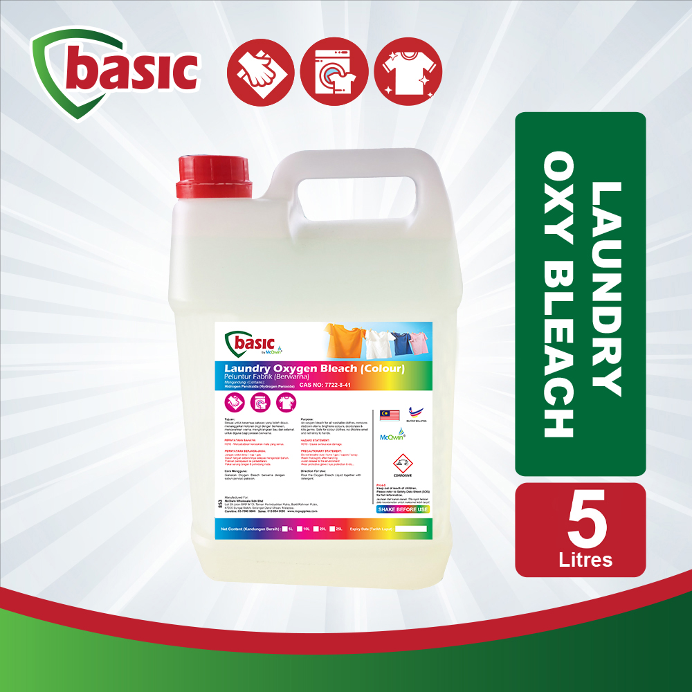 Basic Oxygen Color Bleach 5L@ www.mqsupplies.com